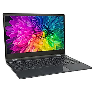 GLOGLOW 14.1 Inch Laptops Computer, Support 4K FHD IPS 360 Degree Flip 12G RAM 100-240V Laptops Computer for Windows 10 11 (US Plug 1TB)