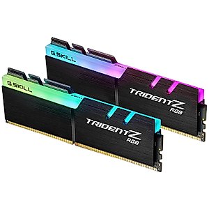 G.SKILL Trident Z RGB Series (Intel XMP) DDR4 RAM 16GB (2x8GB) 3200MT/s CL14-14-14-34 1.35V Desktop Computer Memory UDIMM (F4-3200C14D-16GTZRX)