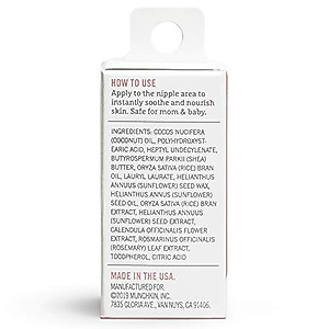 Munchkin® Milkmakers® Twist-Stick Nipple Balm, All-Natural, Lanolin-Free and Soothing for Breastfeeding Moms