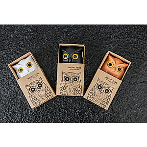 3PCS Owl Key Holder Cute Owl Key Holder Automatic Open Close Eyes Magnetic Night Owl Keying Holder Wall Mounted Owl Key Hooks with Wall Self-Adhesive Tape