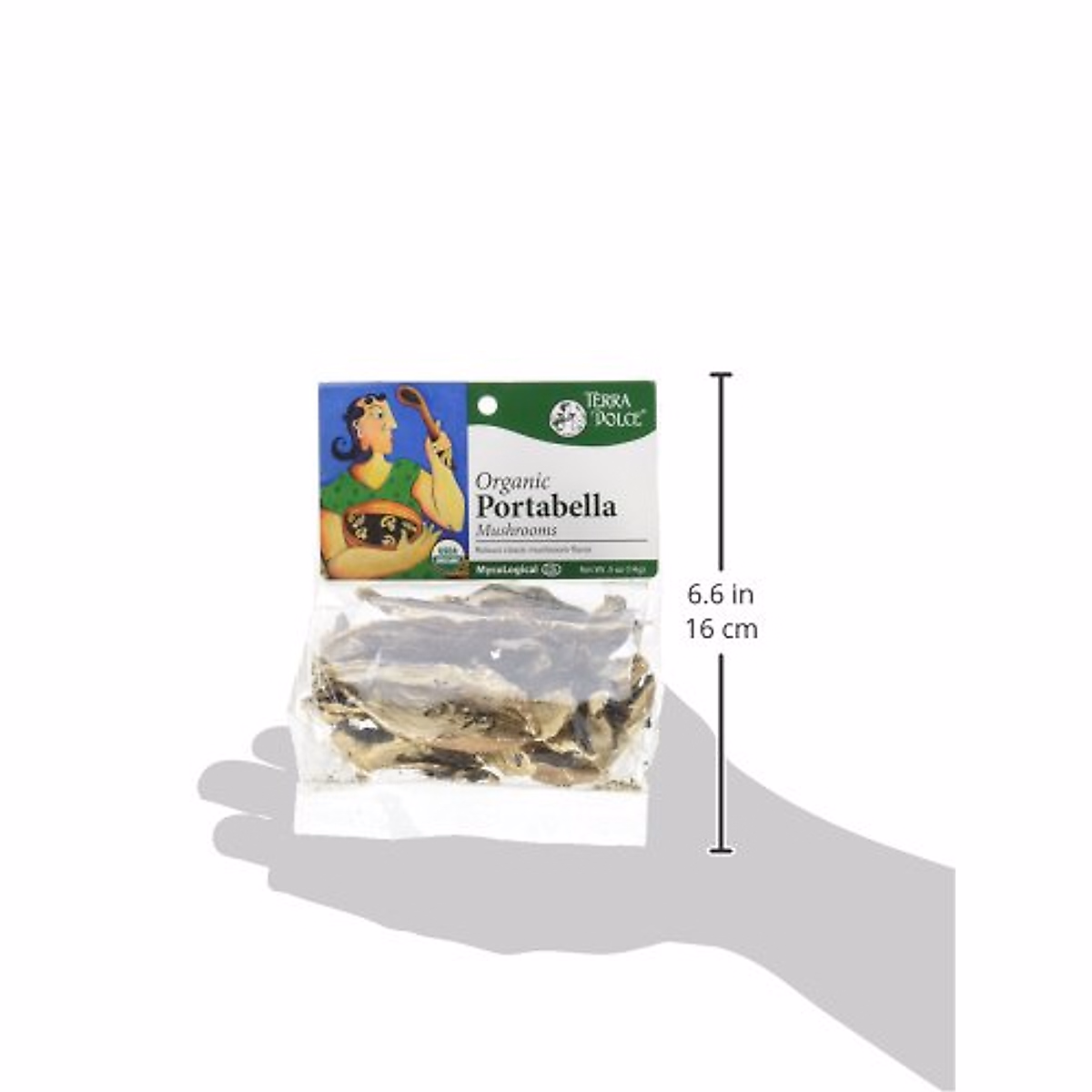 Terra Dolce Organic Portabella Mushrooms, 0.5 Ounce