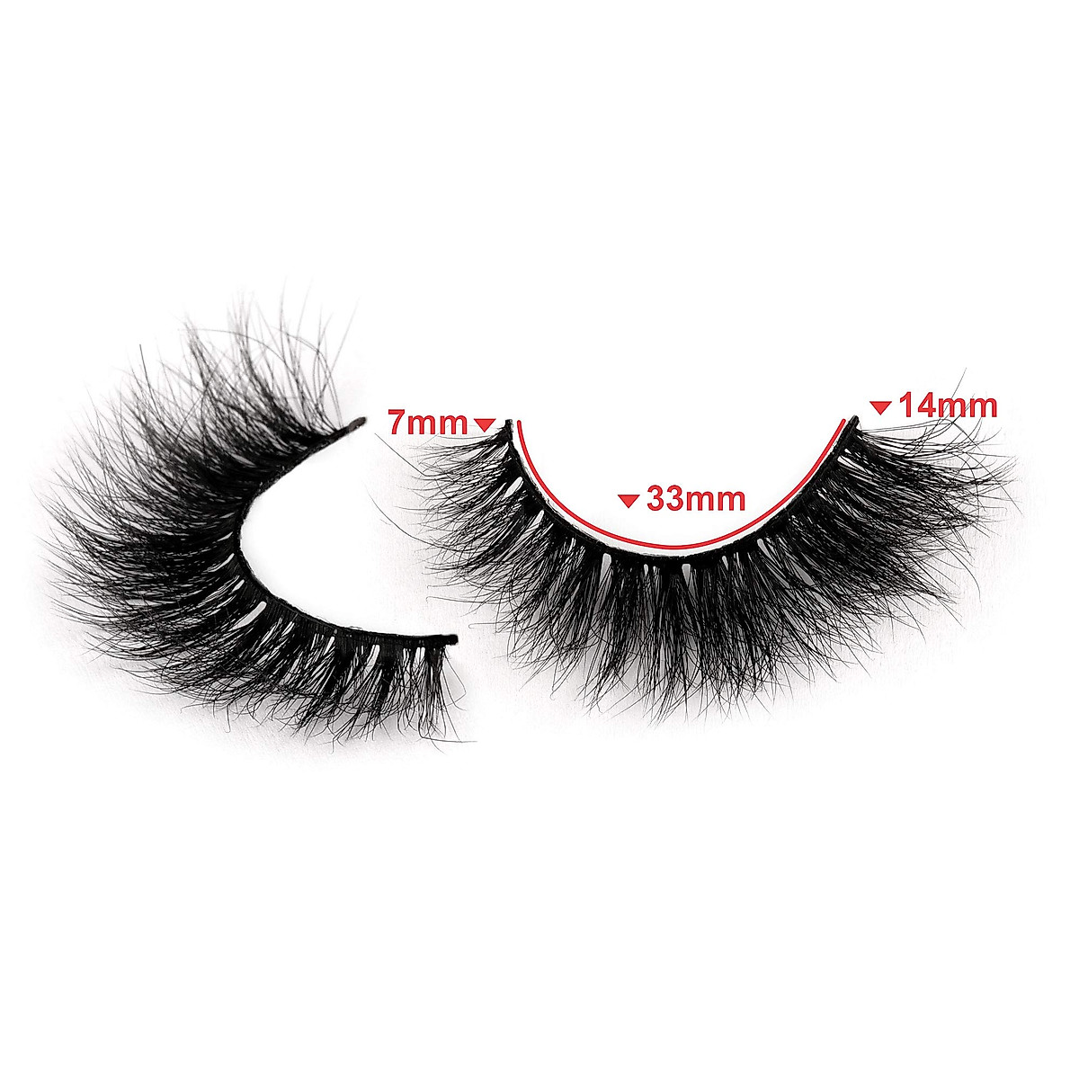 Newcally Cat Eye Mink Eyelashes Nautral Fluffy False Eyelashes 5D Volume Fake Eyelashes 5 Pairs Pack Full Crossed Short Eye Lashes Handmade Reusable Soft Multipack