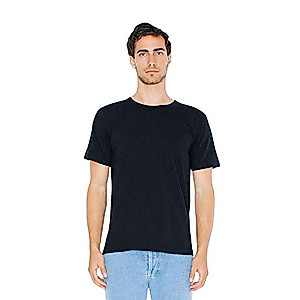 American Apparel Unisex Fine Jersey T-Shirt, Style G2001, 2-Pack, Black (2-Pack), Large