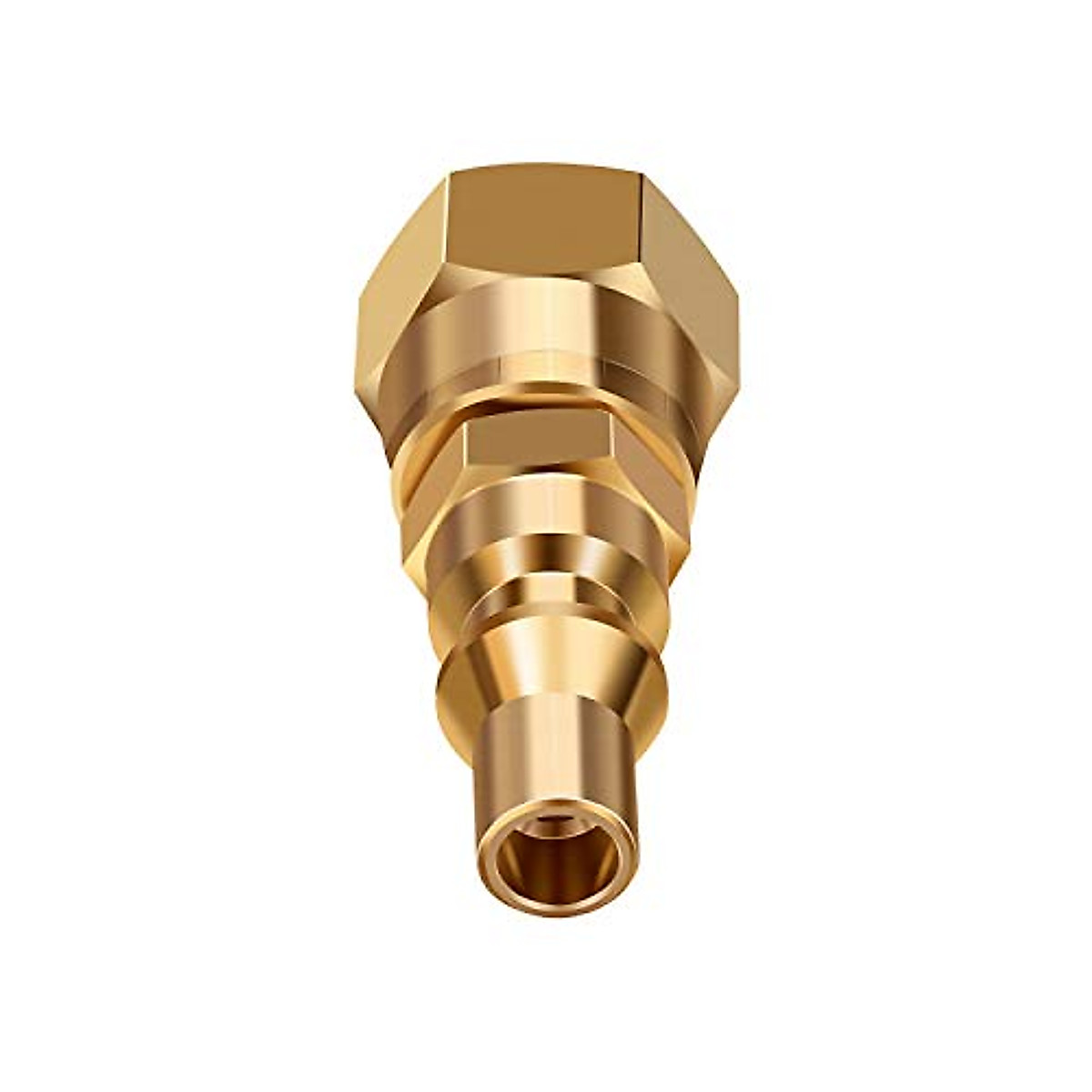 WADEO LP Quick Connect Fittings, 1/4'' RV Propane Quick Connect Fittings for Connecting Low Pressure Gas Appliance Such as Grill, Heater, Fire Pit and RV Quick Connect