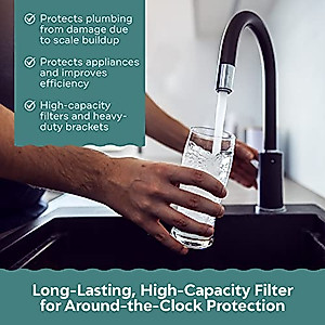 APPLIED MEMBRANES INC. Anti-Scale System for Tankless Water Heater and Whole-House Scale Protection | No-Scale Filter System with 4.5"x20" Filter