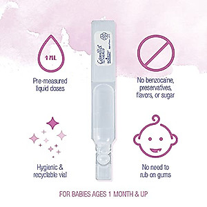 Boiron Camilia Teething Drops for Daytime and Nighttime Relief of Painful or Swollen Gums and Irritability in Babies - 60 Count