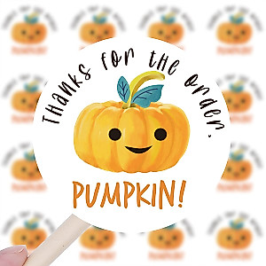 Wailozco 240 PCS Halloween Thanks Order Stickers,Funny Small Business Envelopes Stickers for Business Packages/Handmade Goods/Bags,Halloween Theme Small Shop Business Stickers for Envelopes Seals