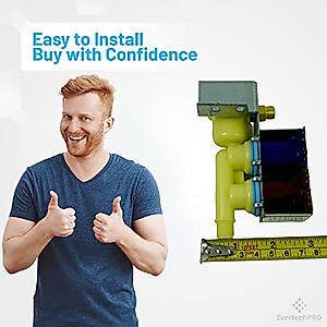 EvertechPRO 12544002 Refrigerator Water Valve for 12544002 8171096 Original Version