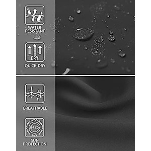 Viodia Men's Hiking Cargo Shorts Stretch Quick Dry Lightweight Workout Shorts for Men Casual Fishing Athletic Shorts with Pockets Black