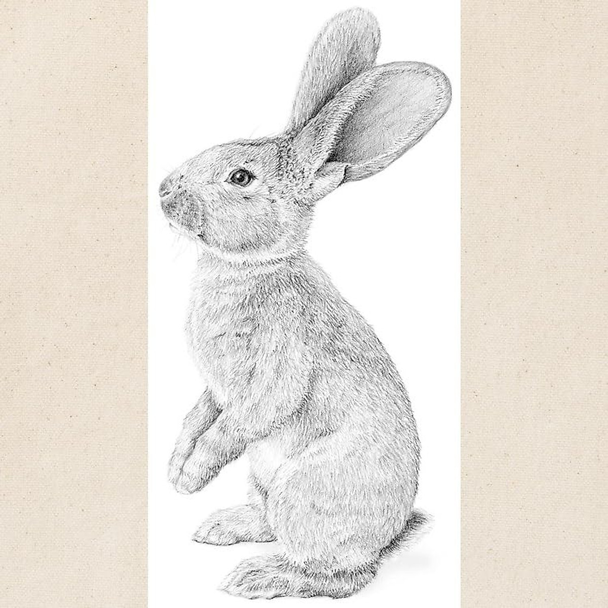 CafePress Giant Rabbit Tote Bag Natural Canvas Tote Bag, Reusable Shopping Bag