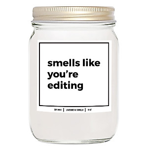 YouNique Designs Photographer Gifts, Editor Gifts, 8oz Candle Cool Gifts for Photographers, Gifts for Camera Lovers, Video Editors, Film Maker Gifts, Photography Gifts (Lavender & Vanilla)