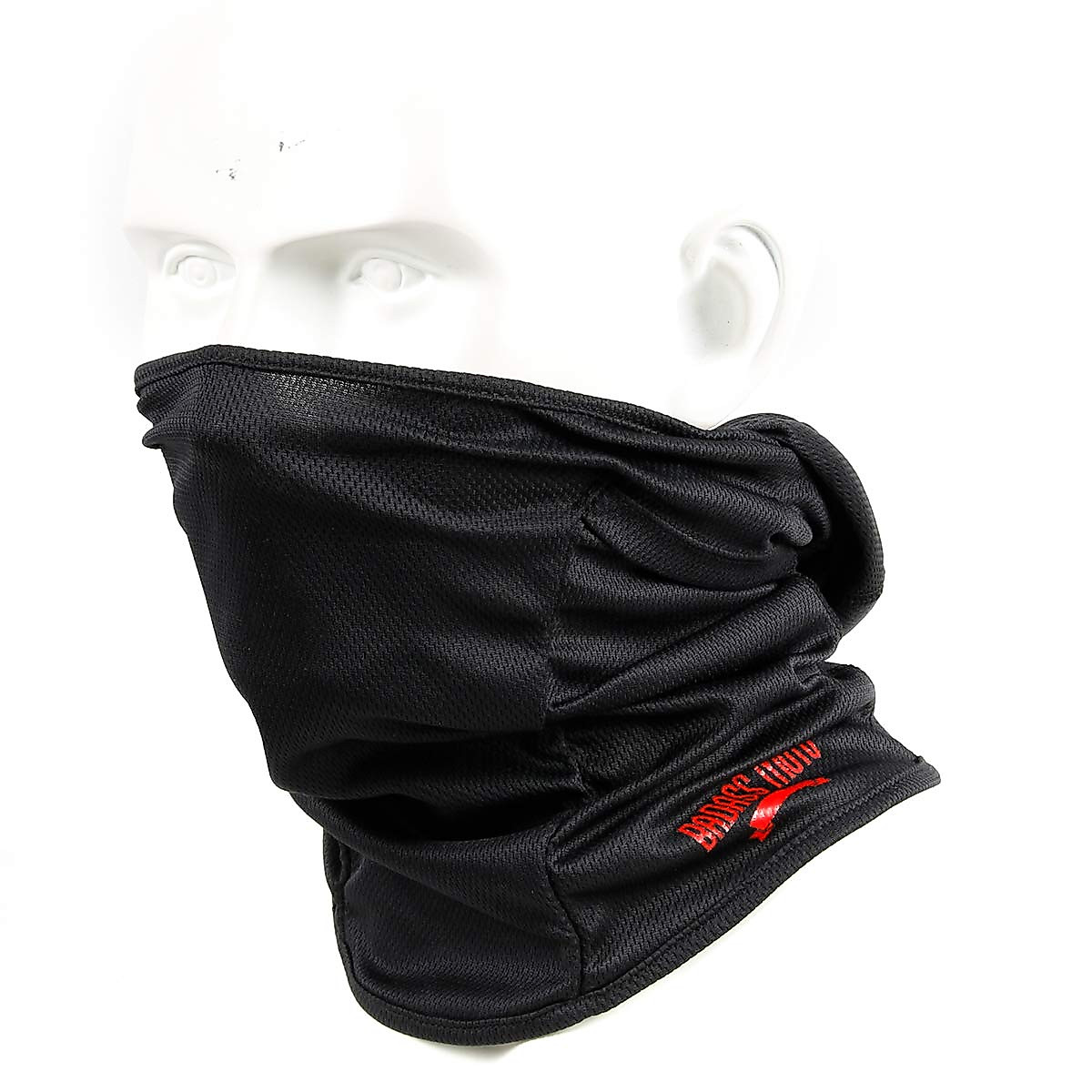 Badass Moto Motorcycle Balaclava Face Mask Men, Black Ski Mask for Men, Motorcycle Mask, Neck Gaiter, Full Face Mask Protects from Dust, Sun, Wind, Breathable Motorcycle Riding Gear Fits Under Helmet