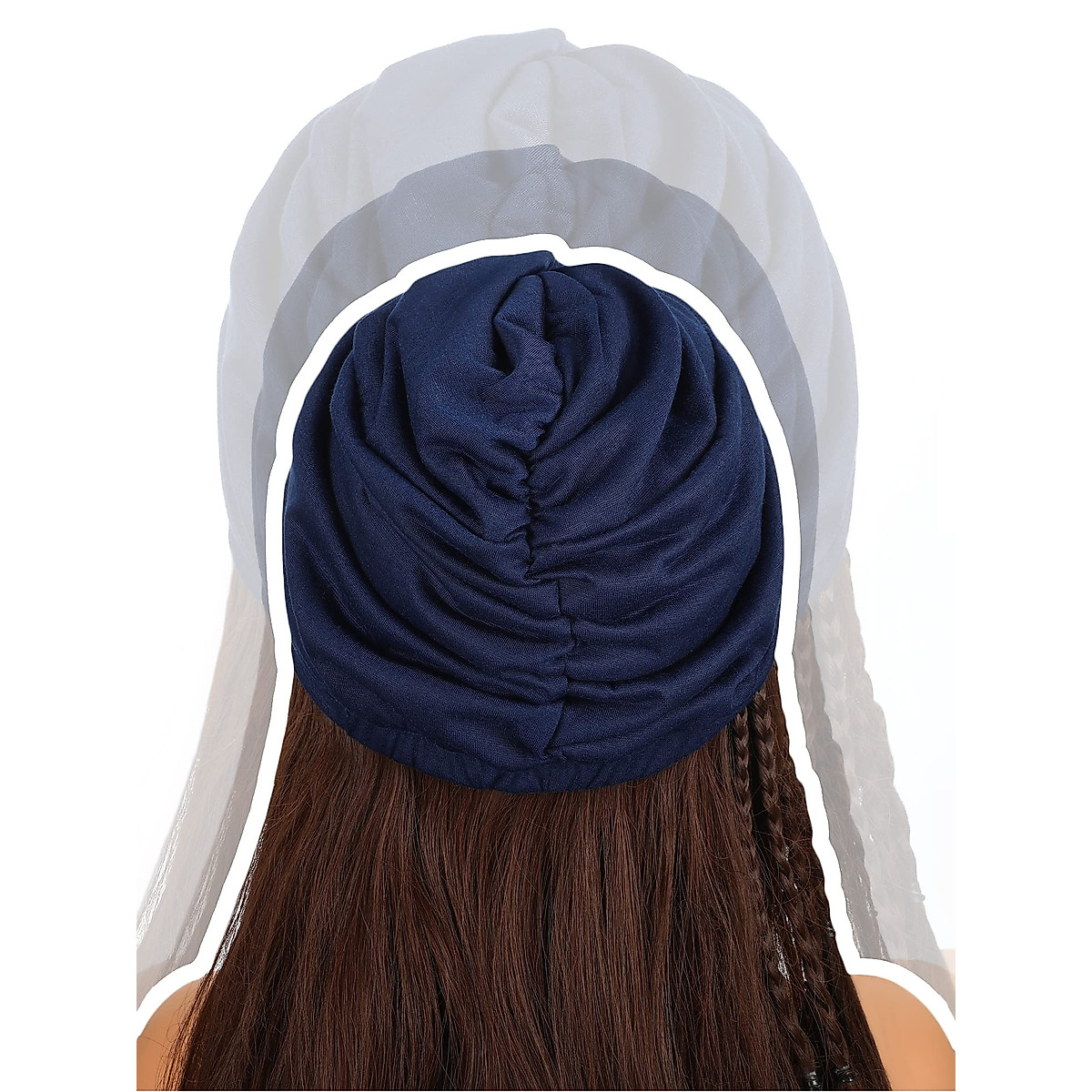 4 Pieces Turbans for Women Silk Satin Lined Turban Head Wrap Adjustable Twisted Turban Headwrap Hair Cover Wrap (Retro Color)