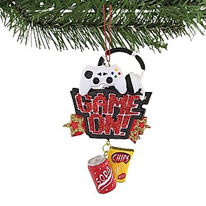 Game On!' With Soda and Chips Dangle Ornament,Resin