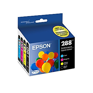 EPSON T288 DURABrite Ultra -Ink Standard Capacity Black & Color -Cartridge Combo Pack (T288120-BCS) for select Epson Expression Printers, Black and Color Combo Pack