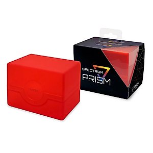 BCW Spectrum Prism Deck Case - Infra Red - 1 ct | Secure Snap Closure Card Deck Case | Fits 100 Double-Sleeved Cards | Trading Card Deck Storage Ideal for Magic the Gathering, Pokemon, and More