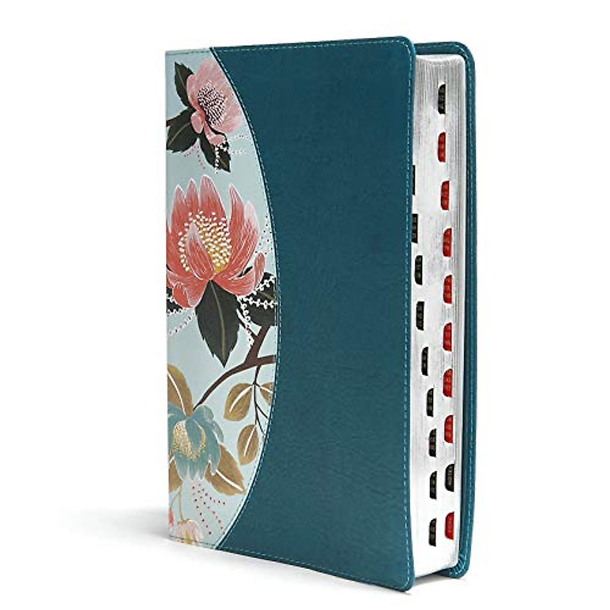 CSB Study Bible For Women, Teal Flowers LeatherTouch, Indexed, Black Letter, Study Notes and Commentary, Articles, Profiles, Word Studies, Charts, Full-Color Maps, Easy-to-Read Bible Serif Type