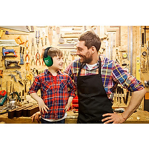 HEARTEK Noise Cancelling Headphones for Kids & Toddlers - Hearing/Ear Protection Dark Green