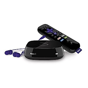 Roku 3 Streaming Media Player with Voice Search (Renewed)