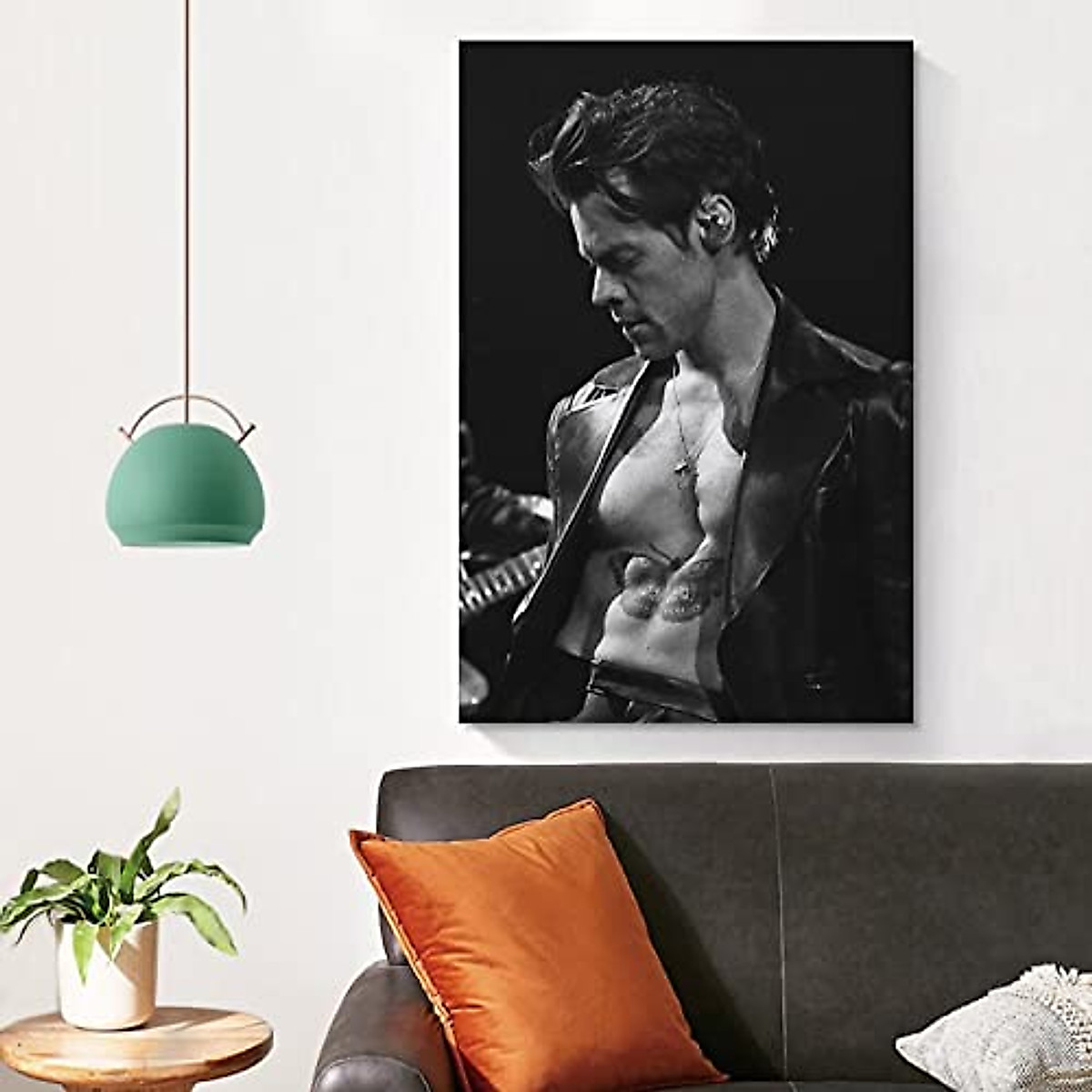 Harry music House Styles in Concert 2021Black And White Photo Poster Canvas Wall Art Prints for Wall Decor Room Decor Bedroom Decor Gifts 08x12inch(20x30cm) Unframe-style