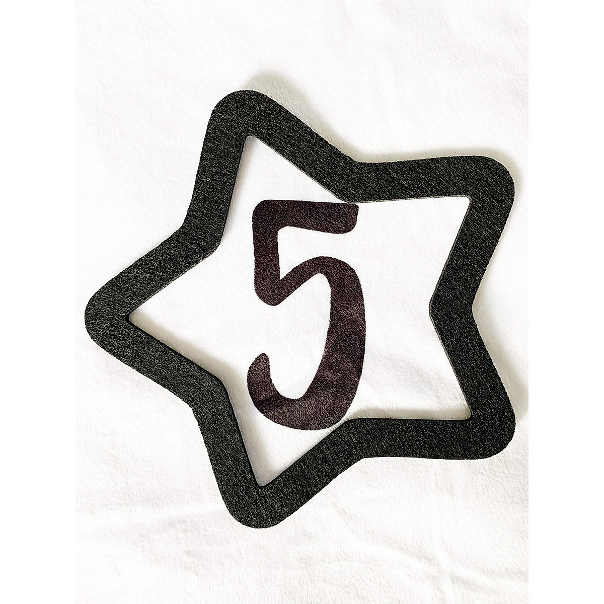 Milestone Marker Set Square Circle Star and Arrow Felt Black…