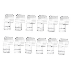 VOSAREA 12pcs Hook Clip Toothpaste Clip Coat Hangers Facial Face Wash Clear Shower Suction Hooks Mirror Holder Clips Bathroom Clear Hanging Clips Multipurpose Storage Hanging Clip