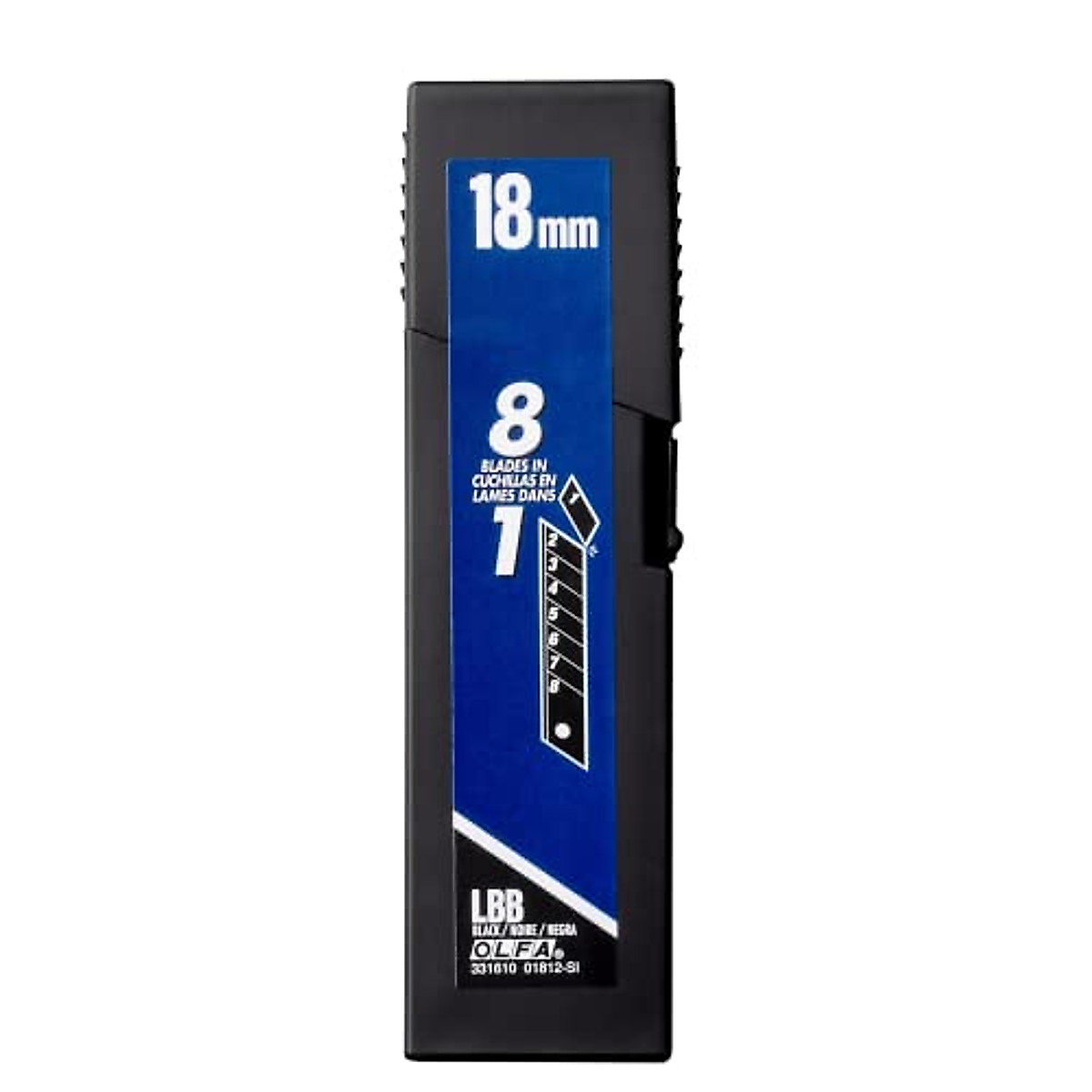 OLFA 18mm Heavy-Duty Ultra-Sharp, Snap Off Replacement Blades, 50 Blades (400 segments) LBB-50B - Snap-Off Utility Knife Replacement Blades, 25% Sharper than Silver, Fits most 18mm Utility Knife