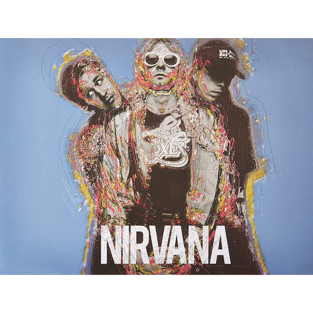 777 Tri-Seven Entertainment (24x18 Nirvana Poster Music Wall Art Print, Multicolor