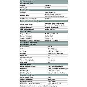 Night Owl 1080p Wire Free Smart Security System with 3 Battery Powered 1080p HD Wi-Fi IP Indoor/Outdoor Cameras, Night Vision and 1TB Hard Drive (Expandable up to 10 Wi-Fi Cameras)