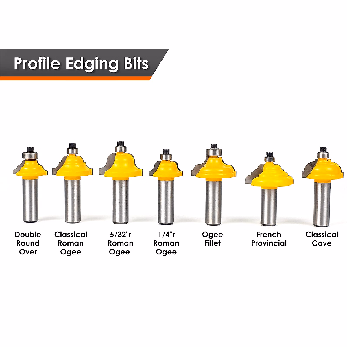 Router Bits Set 1/2 Inch Shank - BAIDETS 70 Pcs Router Bit Professional Carbide 1/2 Inch Shank Kit for Carpenter Woodworking