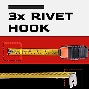 LICHAMP Tape Measure 30-Foot, 2 Pack Bulk Easy Read Measuring Tape Retractable Metric/Fractional, Measurement Tape 29.5FT/9M by 1-Inch