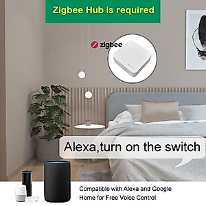 Zigbee Smart Switch no Neutral Required | 2 Pack Smart Light Switch Compatible with Alexa and Work with Google Home, Smart Home Devices