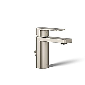 KOHLER 23472-4-Bn Parallel 1.2 Gpm Bathroom Sink Faucet, Single Handle, Brushed Nickel