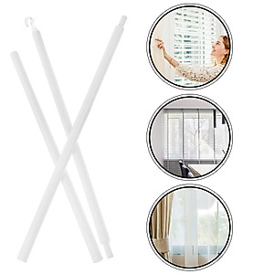 Clear Blind Wand 1 Set with Hook Detachable Vertical Window Blind Rod Stick for Window Blind Stick Wand Opener 89CM
