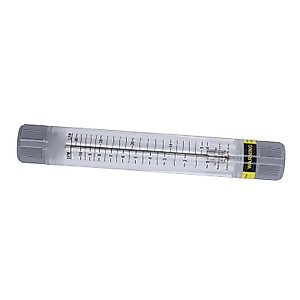 Flowmeter Flow Measuring Tool,Liquid Flow Flowmeter Tube Type 1‑10GPM Accurate Scale Transparent Acrylic Water Flow Meter G1 Female Thread, Water Rotameter Instantaneous for Factory Industry