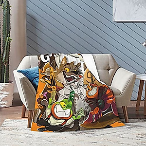 BADUDGUYSR Anime Movie Blanket Flannel Fleece Throw Blankets for Sofa Bed Couch Bedroom Decor 50 in X 40 in Black2 50 inch x40 inch