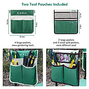 XCSOURCE Garden Kneeler Seat and Bench Heavy Duty (Holds 330lbs) | EVA Foam Kneeling Pad | Multifunctional Kneeler & Gardening Stool with 2 Tool Pouches | Great Gardening Gift for Women & Men