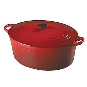 Le Creuset Enameled Cast-Iron 15-1/2-Quart Oval French Oven, Cherry
