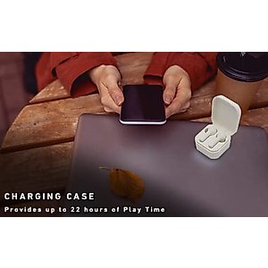 Coby True Wireless Earbuds |Bluetooth Ear Buds with Auto-Pairing | 22 Hours Play Time with Rechargeable Carry Case | Built-in Microphone | Touch Controls | Siri & Google Assistant Compatible