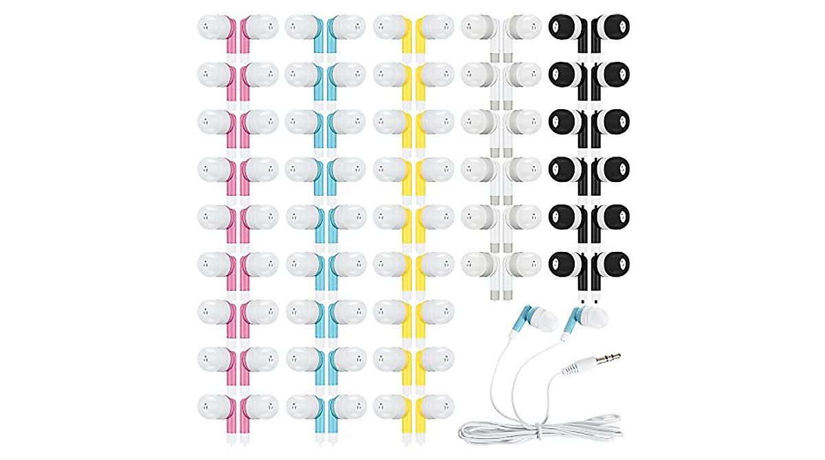 Bulk Earbuds 100 Pack for Schools & Groups | Reliable Sound & Comfort
