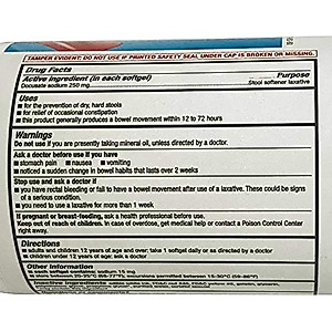 CVS Health Extra Strength Stool Softener Docusate Sodium Softgels 250 mg, 500 Count