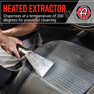 Adam's Polishes Heated Carpet Extractor - Powerful 200 Degree Spot and Upholstery Cleaner, Clear Head Hand Tool, 15 Foot Hose, Easy Dirt and Spot Removal for Vehicles