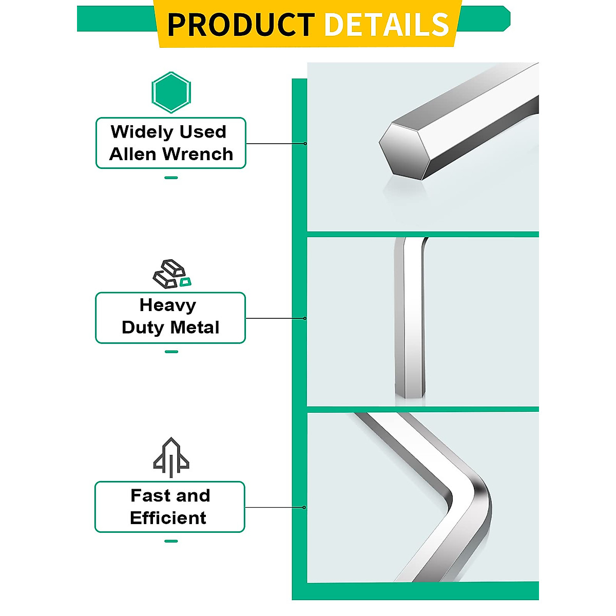 Garbage Disposal Wrench, 2PCS Garbage Disposal Allen Wrench Tool, for Unjam Kitchen Sink Food Garbage Disposal Clogging, SONGTIY