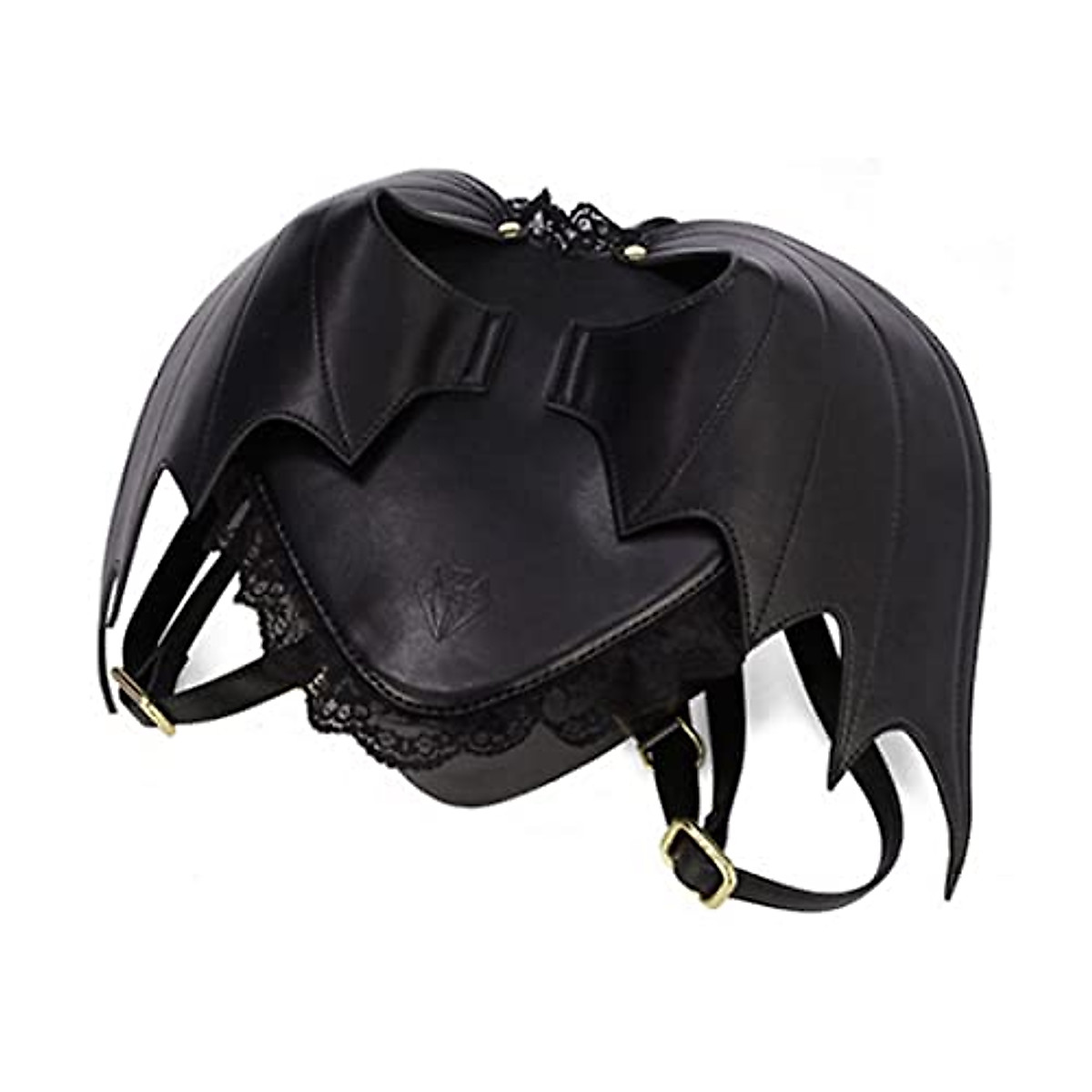 Domccy Women Mini Backpack,Women Mini Backpack,Novelty Black Bat Backpack Fashion Shoulder Bags Purse for Women Girls Black| Backpack