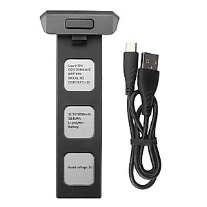 MOONZON 3S 11.1V 2600mAh Lithium Battery with Charging Cable for SJRC F7 F7pro F7S F7GB2 9800FT RC Aerial Photography Four-axis Aircraft Battery Remote Control Drone Spare Parts