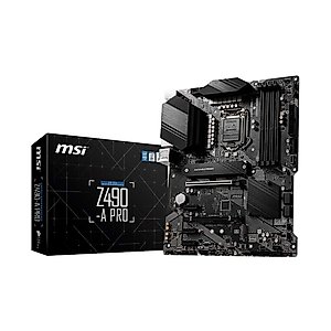 MSI Pro Intel Z490 LGA 1200 ATX DDR4-SDRAM Motherboard