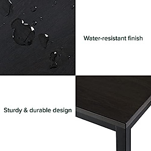 ZINUS Jennifer 55 Inch Black Frame Desk / Computer Workstation / Office Desk / Easy Assembly, Deep Espresso