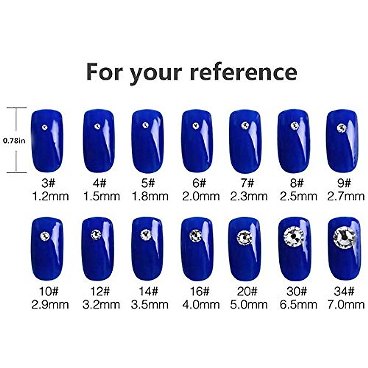 Onwon 1440 Pieces SS16 / 4mm Clear Crystal Flat Back Brilliant Round Rhinestones Glass Stones Glitter Gems Transparent Faux Diamond (Clear)