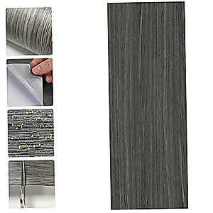 Housoutil 4pcs Planks Wall Bathroom Wood Carpet Peel Decorative Sticker PVC Decor Home Decals Flooring Tile Self-Adhesive and Bedroom Grain Tiles Laminate Cmxcm Decal Kitchen Vinyl Floor