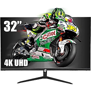 YEYIAN ODRAZ 32” PC Gaming Frameless 4K UHD HDR Monitor 3840x2160 IPS Panel, 1 Billion Colors, Low Blue, 350cd/m2, 1000:1, 60Hz, 4ms, 16:9, 178°, G-Sync, FreeSync, DP/HDMI/USB, Speakers, VESA, Tilt